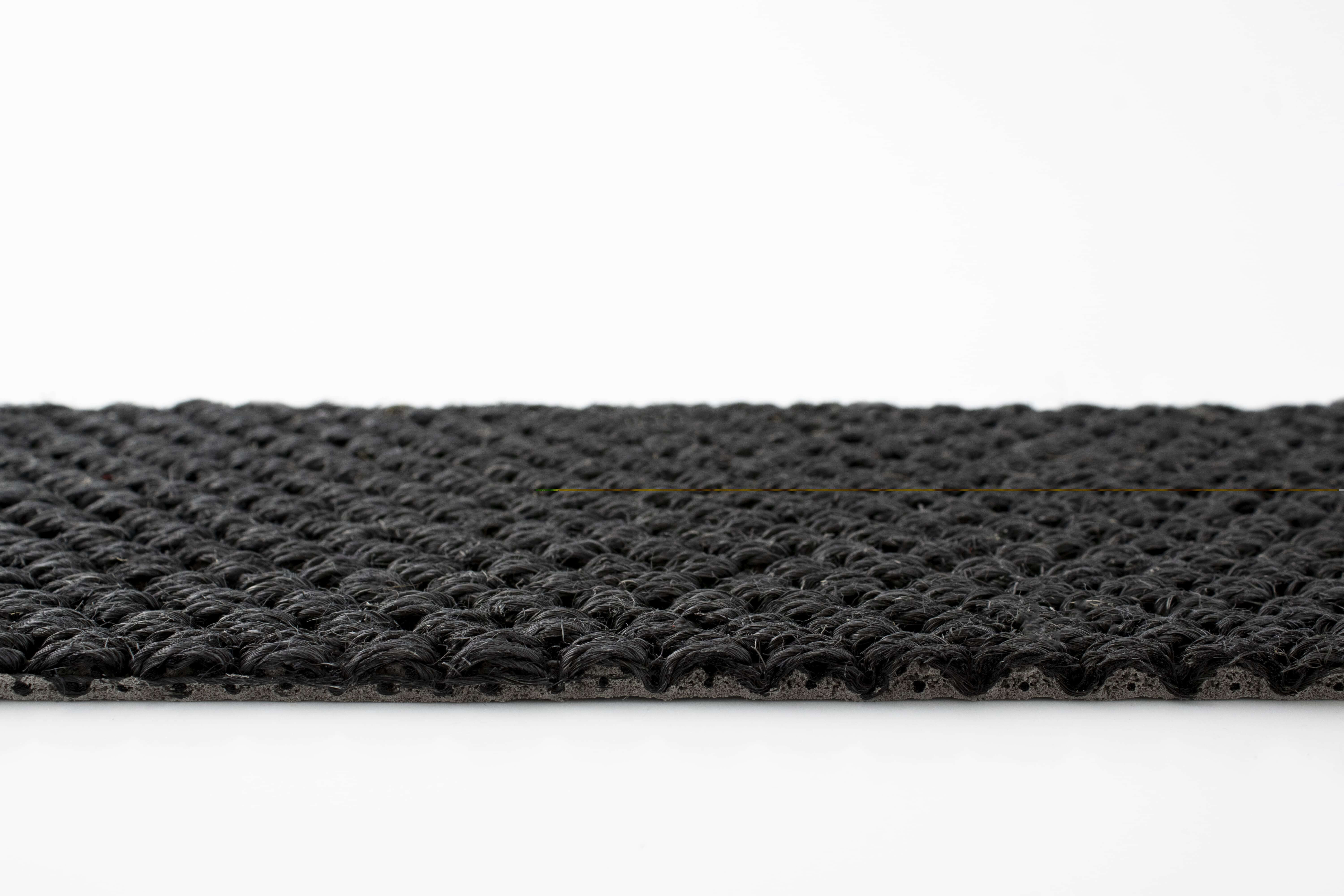 Sisal matta - Sisal Hampa Svart 9070 Kjellbergs Textilgolv, 10mm ...